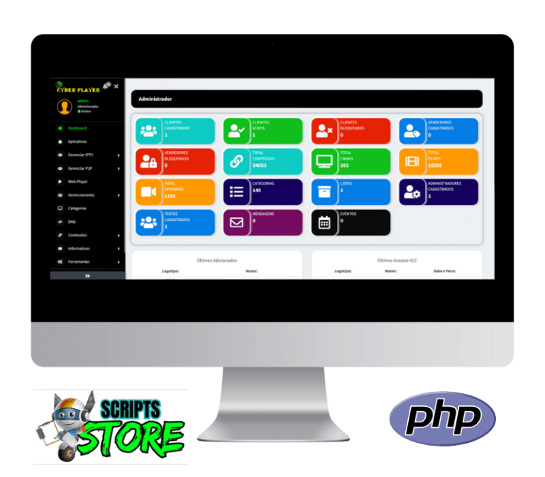 SCRIPT PAINEL IPTV XTREAM SERVER 7.2 - Loja Scriptstore